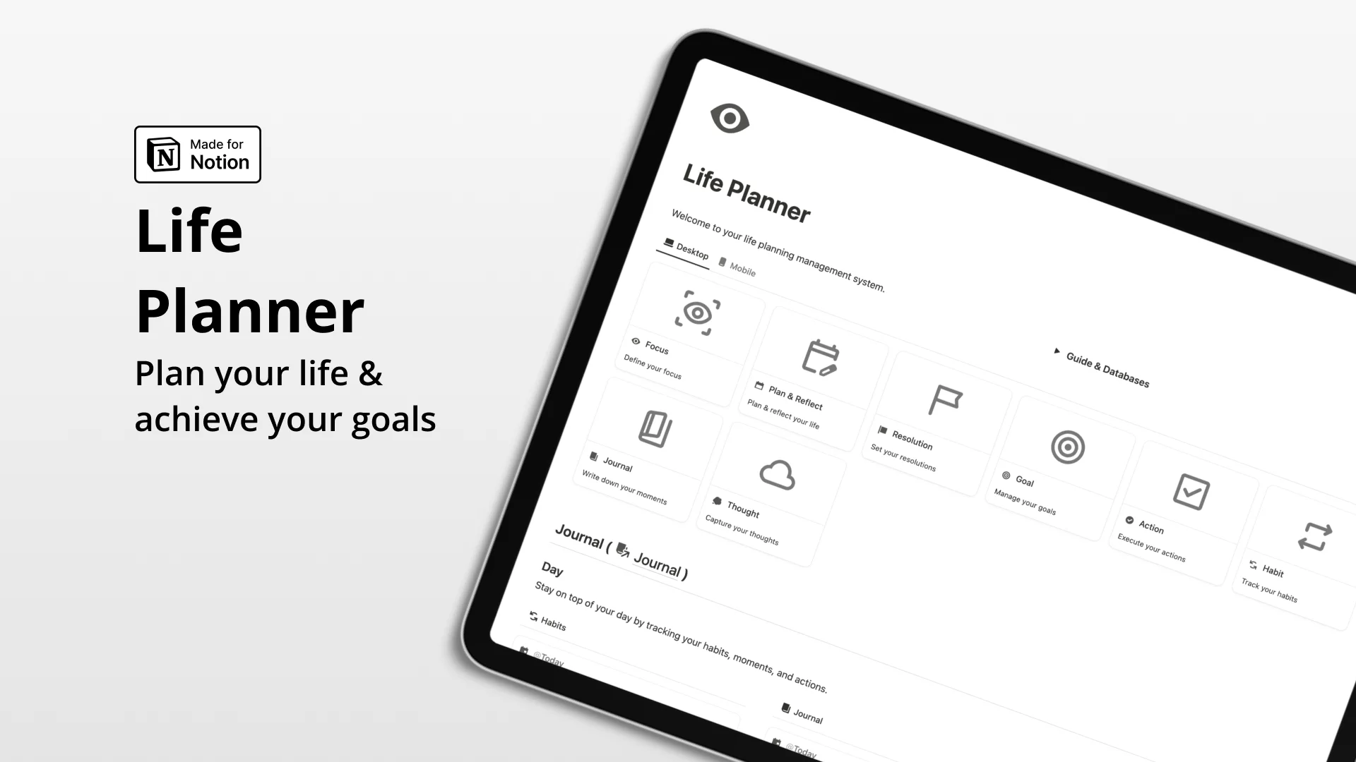 Notion Life Planner - Personal Template